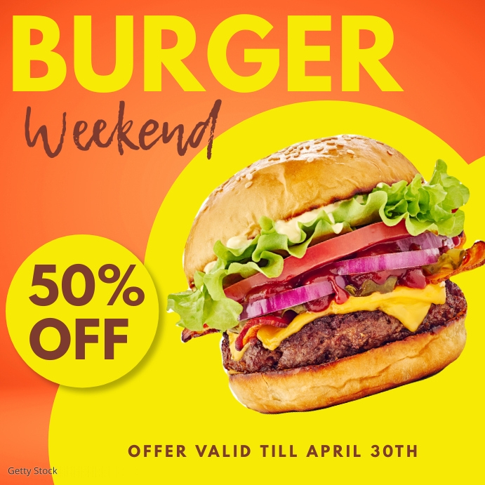 burger Template | PosterMyWall