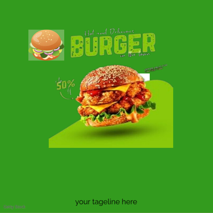 Copy of burger design | PosterMyWall