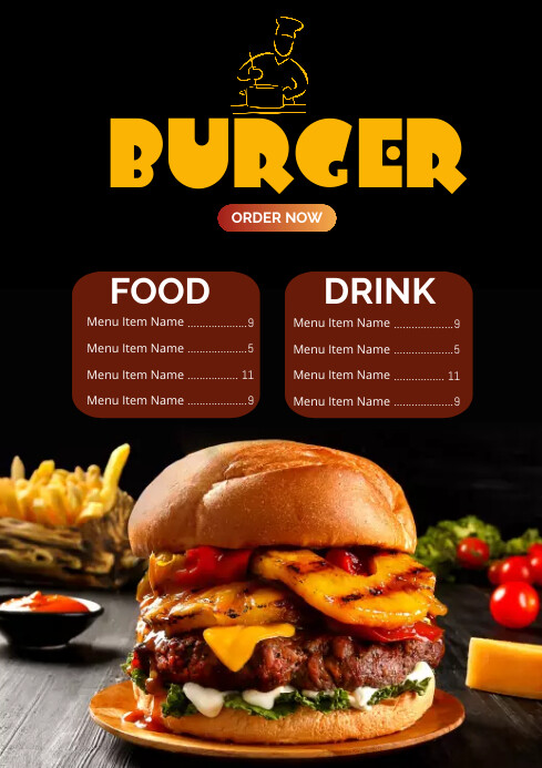 burger Template | PosterMyWall