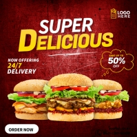 Burger Menu Ads Template | PosterMyWall