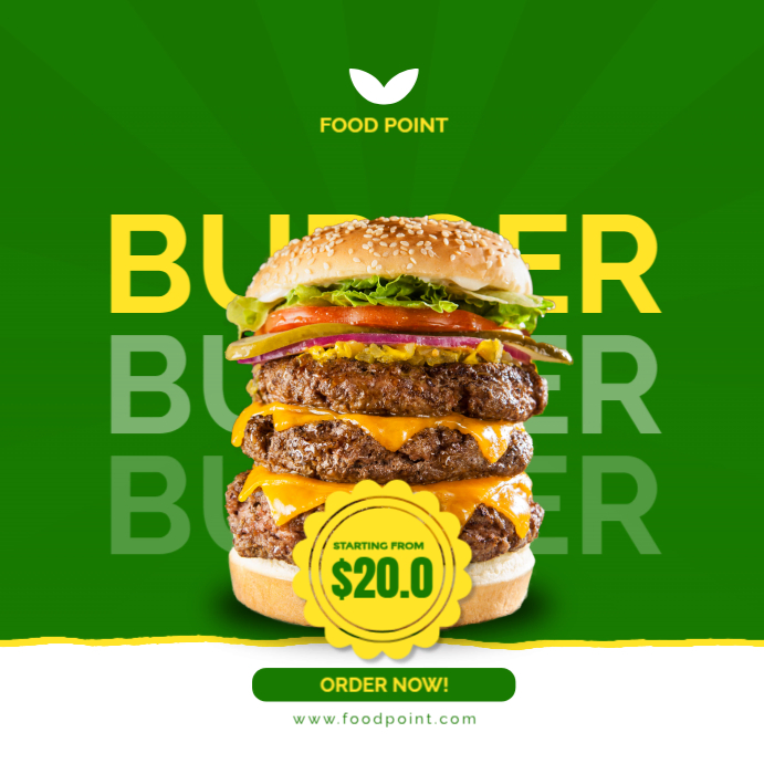 Burger Flyer design Template | Burger flyer design | PosterMyWall