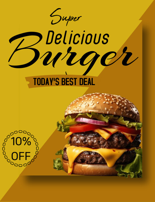 burger flyer Template | PosterMyWall
