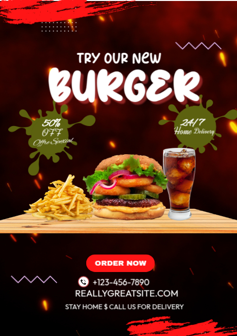 Burger Flyer Template | PosterMyWall