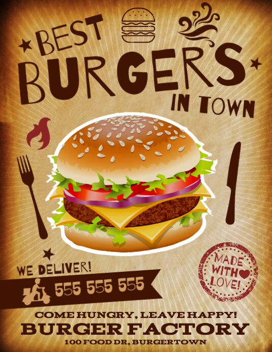 BURGER FLYER Template | PosterMyWall