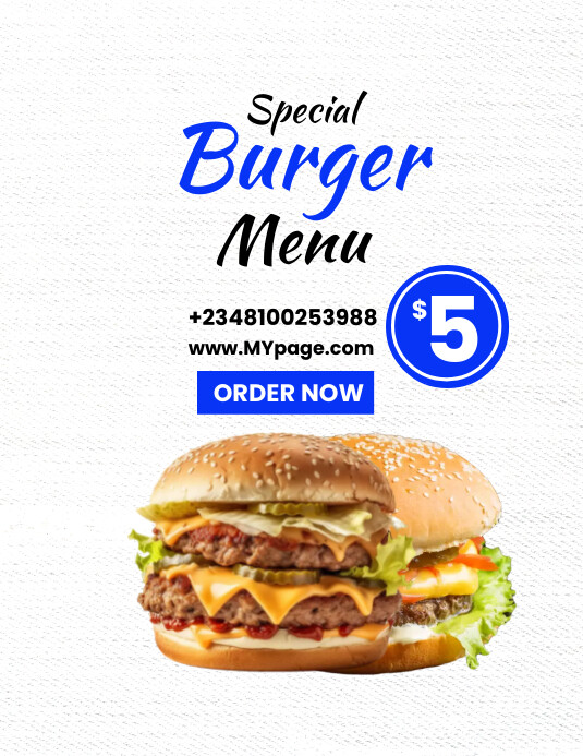 BURGER FLYER Template | PosterMyWall