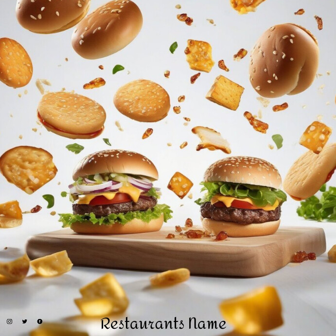 Burger flyer Template | PosterMyWall