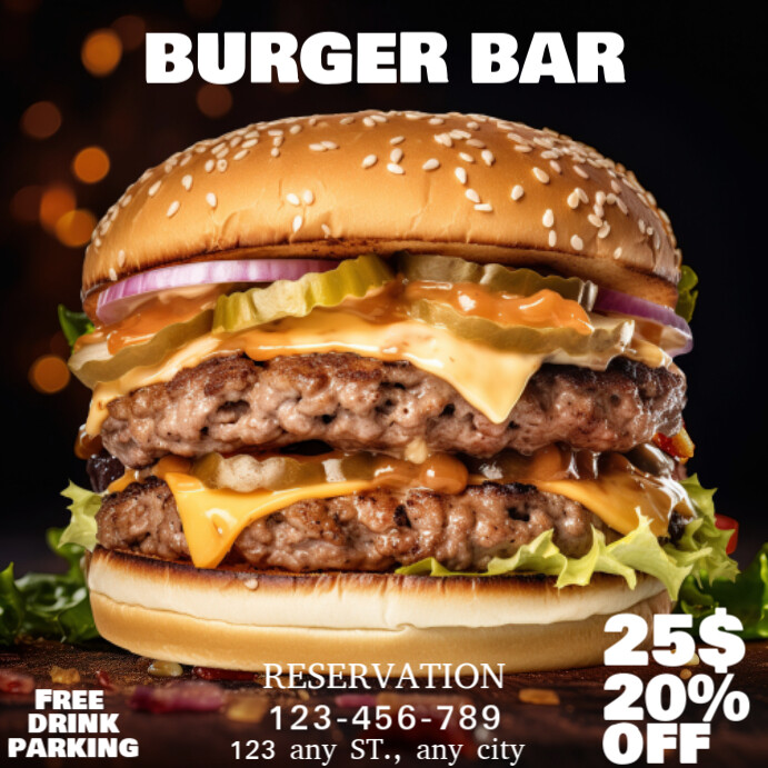 BURGER FLYER Template | PosterMyWall