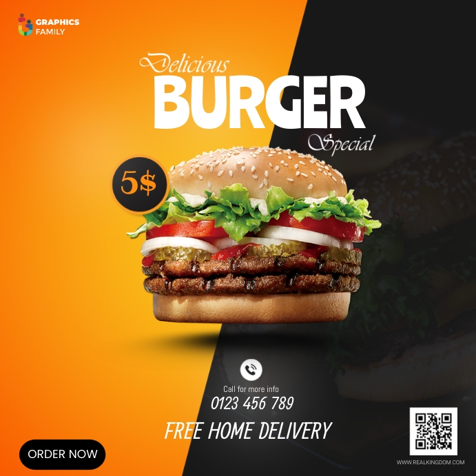 Burger Flyer Design Template | PosterMyWall