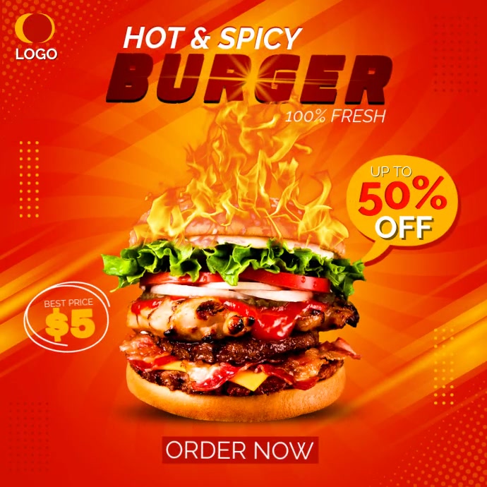 Burger Flyer Template | PosterMyWall