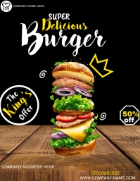 Burger flyer template | PosterMyWall