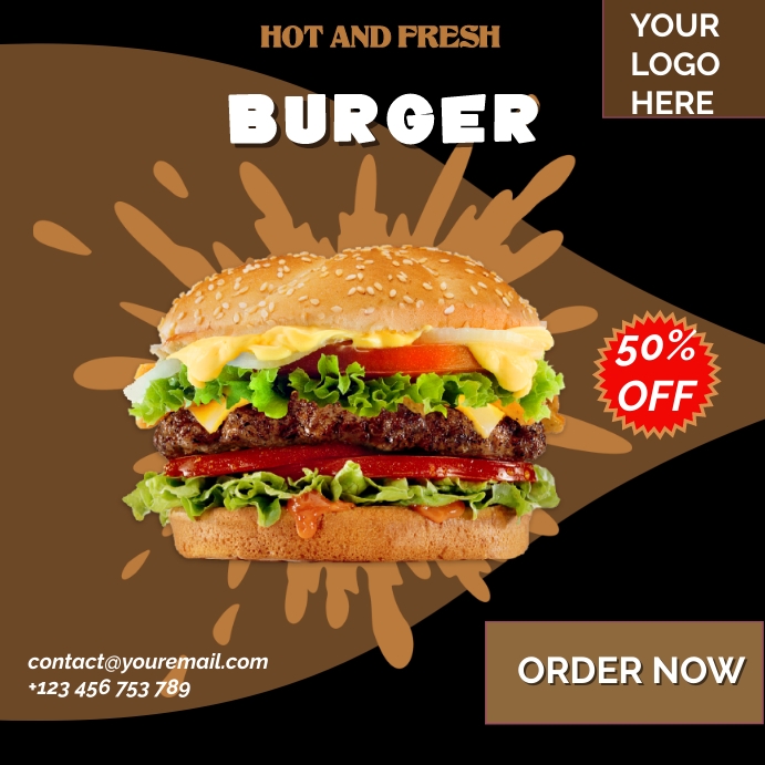 Burger flyer template | PosterMyWall