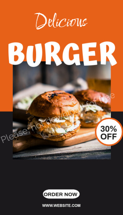 Copy of Burger Food Business Card | PosterMyWall