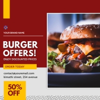 burger food menu restaurant sale flyer Template | PosterMyWall