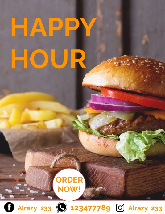 Burger food point flyers Template | PosterMyWall