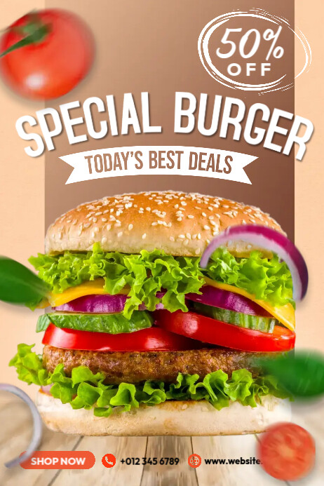 Copy of Burger Fresh Deals | PosterMyWall