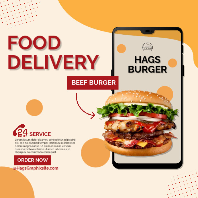 BURGER INSTA.E Template | PosterMyWall