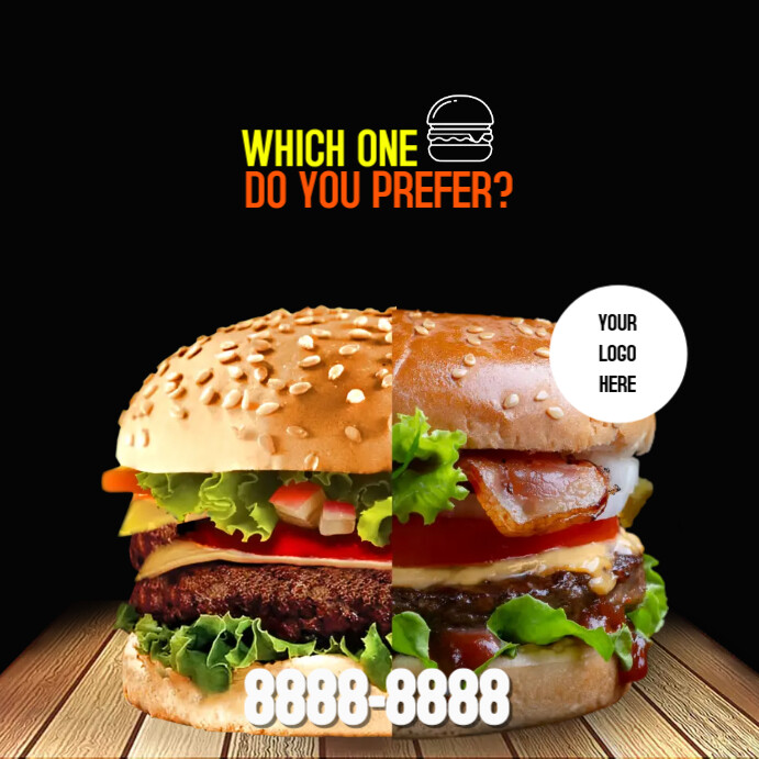 Burger Instagram Post Template | PosterMyWall