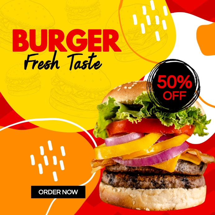 Burger Instagram Post Template | PosterMyWall