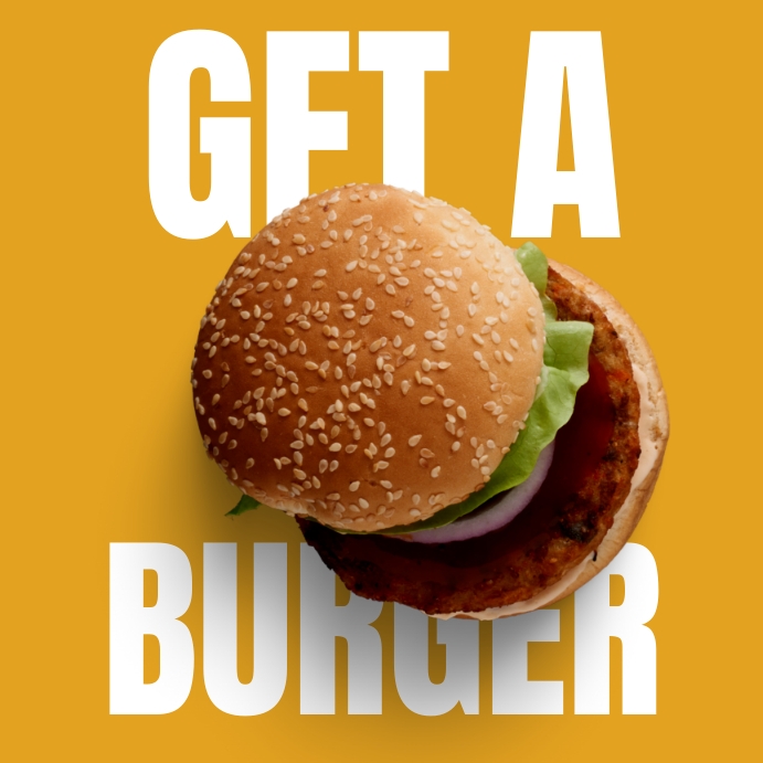 Burger instagram post template | PosterMyWall