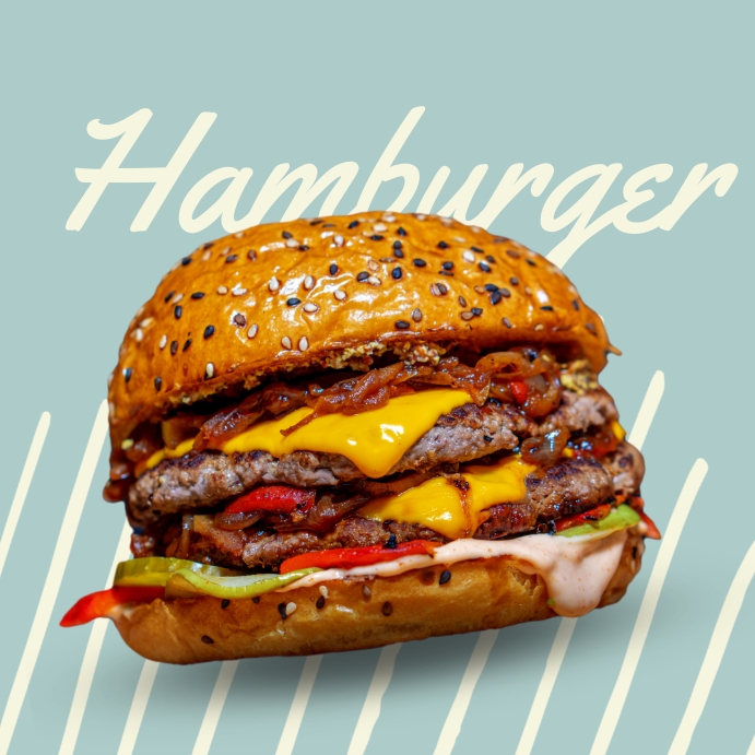 De Modèle de Publication Instagram de Burger de | PosterMyWall
