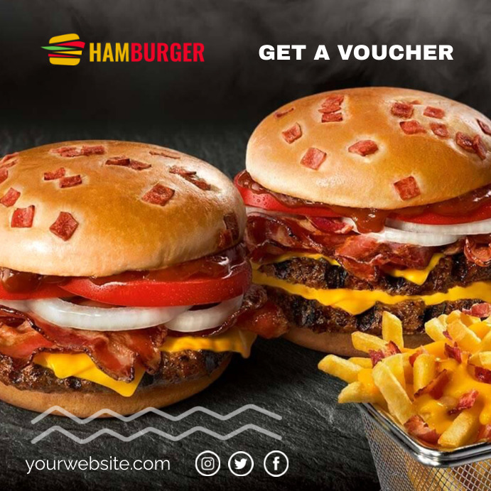 Burger instagram Template | PosterMyWall