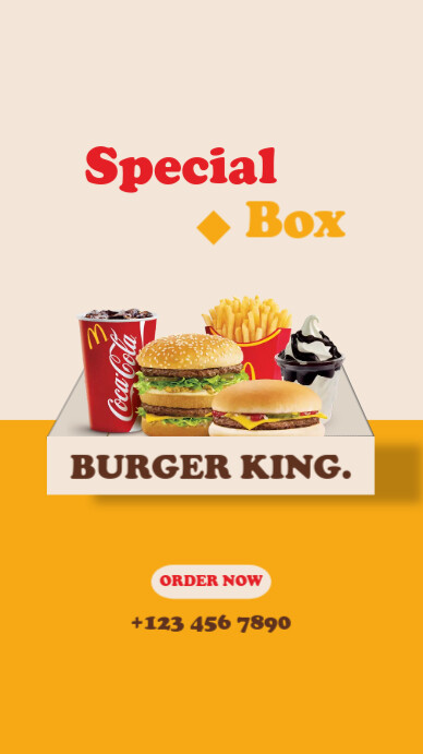 Burger King Instagram Story Template | PosterMyWall