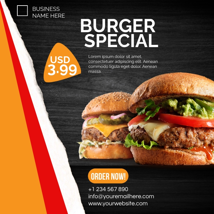 burger menu Template | PosterMyWall