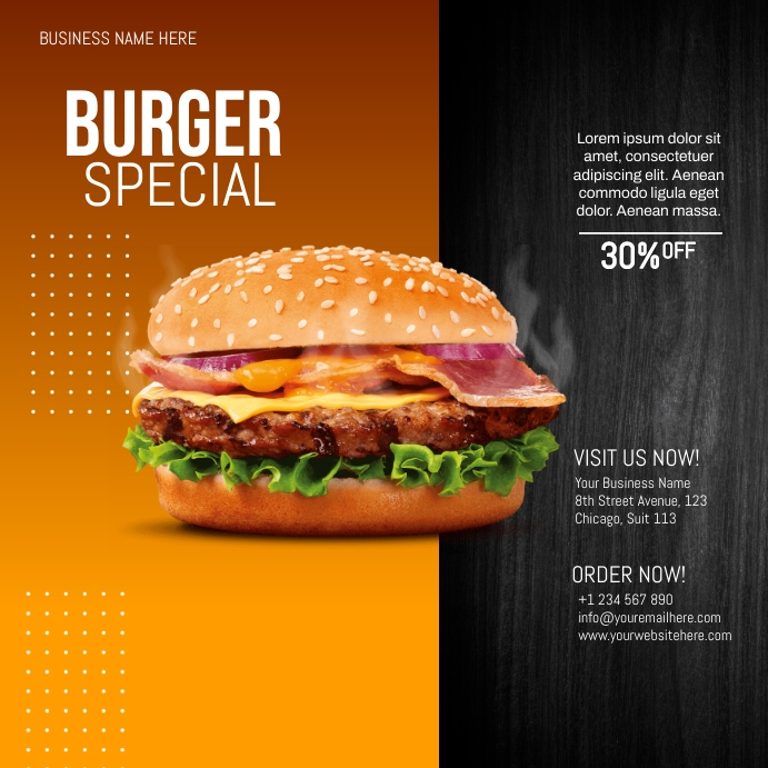 burger menu Template | PosterMyWall