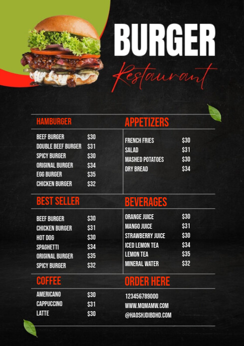 burger menu Template | PosterMyWall