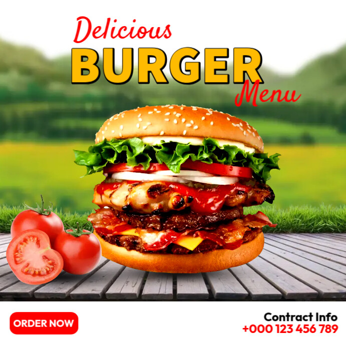 Copy of Burger Menu | PosterMyWall