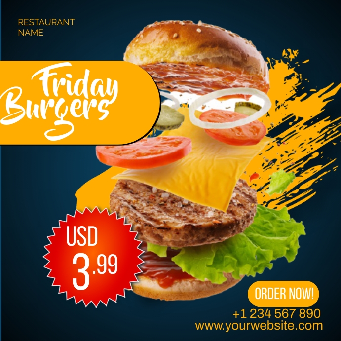 burger menu Template | PosterMyWall