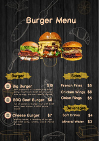 Steak Menu Template | PosterMyWall