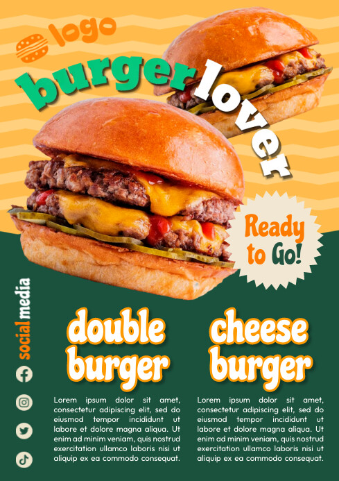 Burger Menu Flyer Template | PosterMyWall