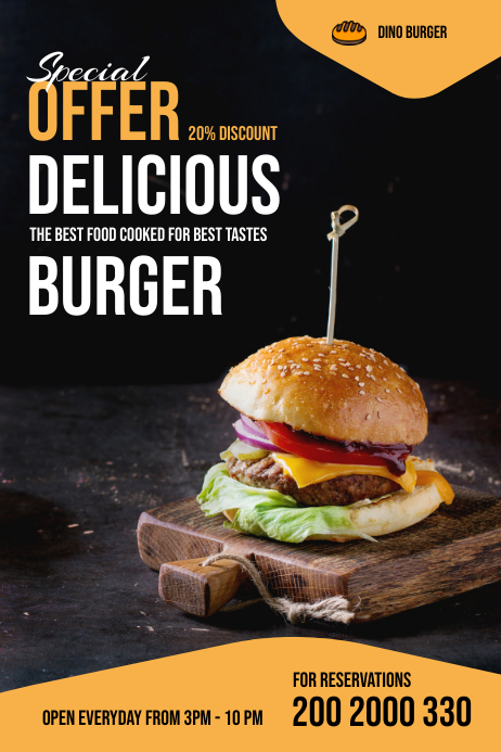 Burger Menu Flyer Template | PosterMyWall