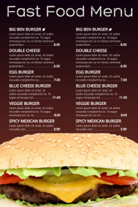 Spanish Food Menu Poster Template | PosterMyWall