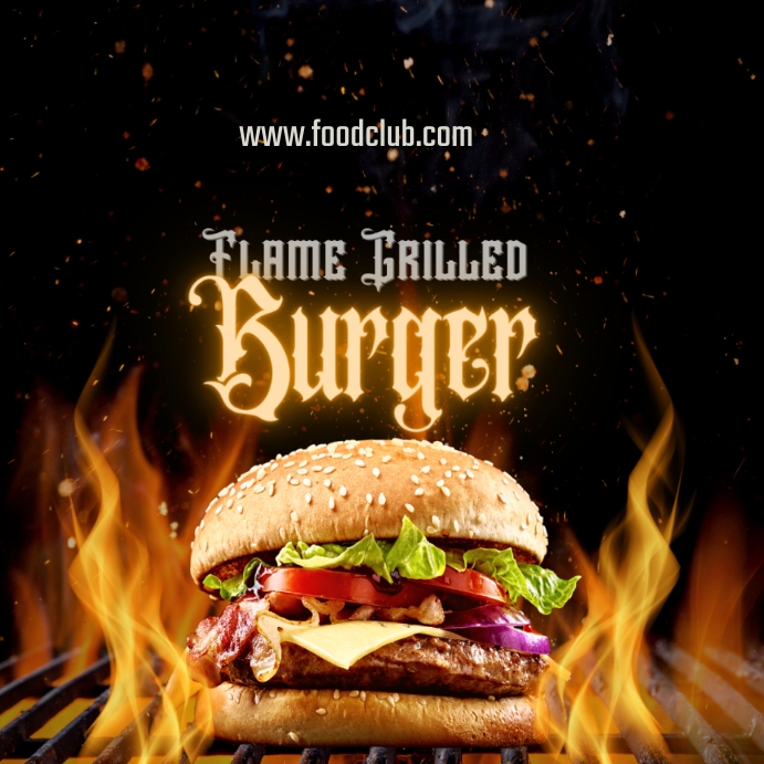 burger menu flyer template | PosterMyWall
