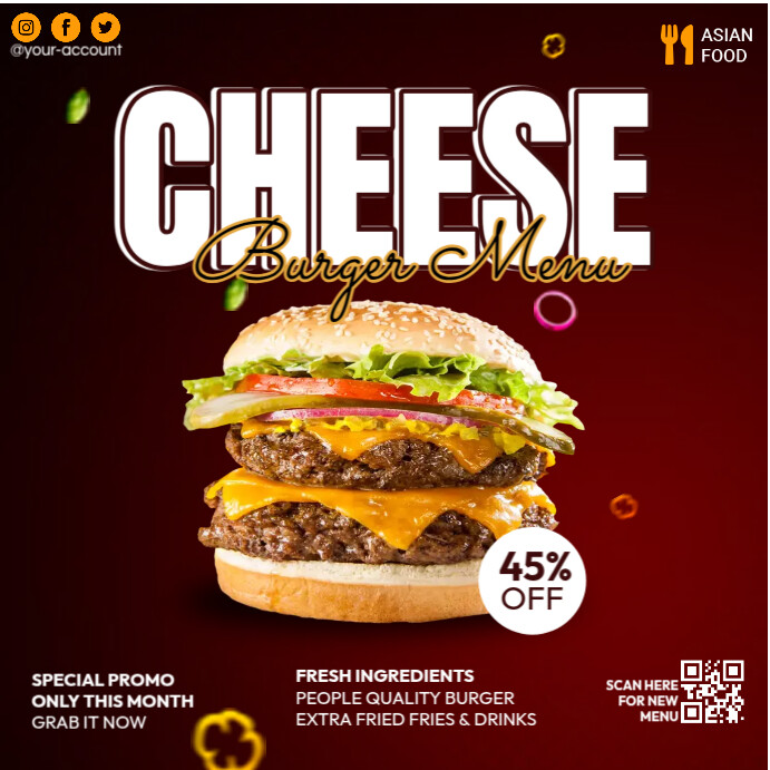 Modèle Burger Menu Template | PosterMyWall