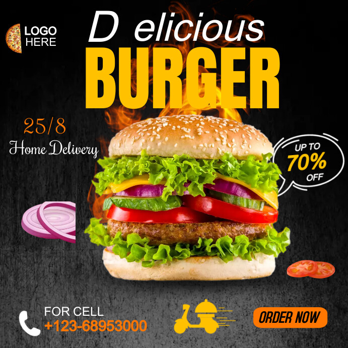 burger menu template | PosterMyWall