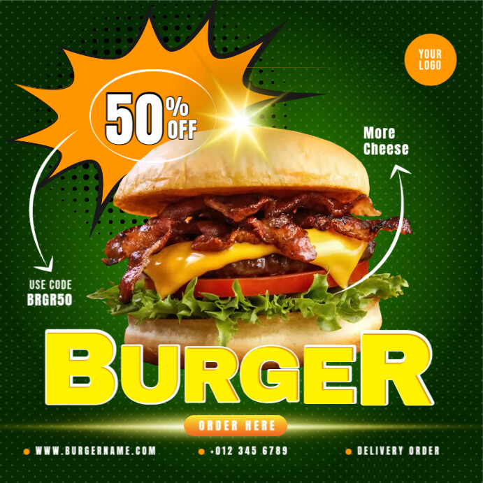 Copy of Burger Menu Template | PosterMyWall