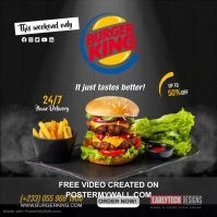 Burger Menu Ads Template | PosterMyWall