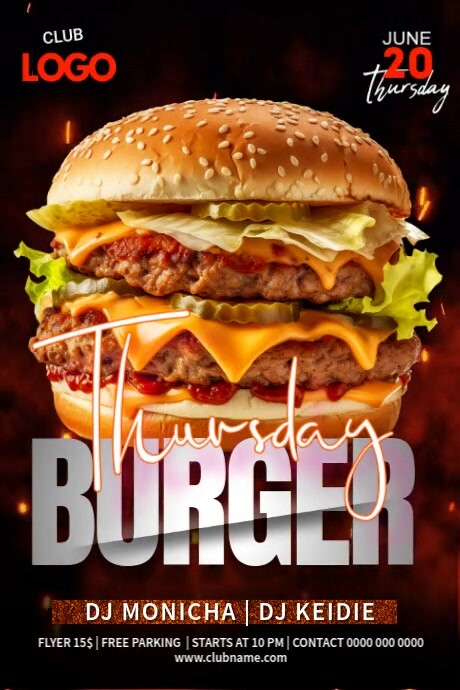 Copy of Burger Night Party | PosterMyWall