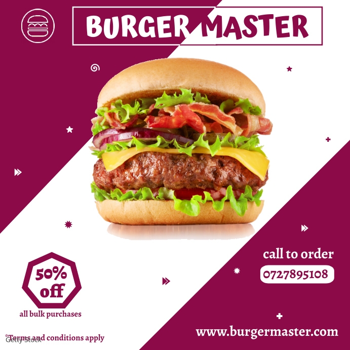 Burger offer Template | PosterMyWall