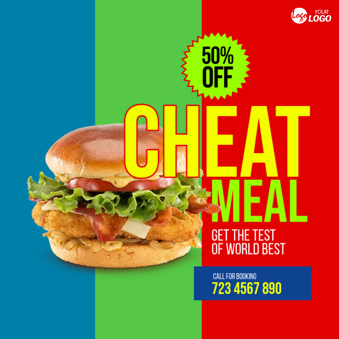 Burger Offer Template | PosterMyWall