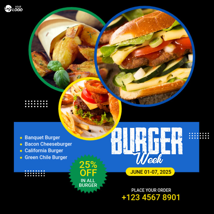 Burger Offer Template | PosterMyWall