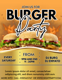 burger menu flyer Template | PosterMyWall