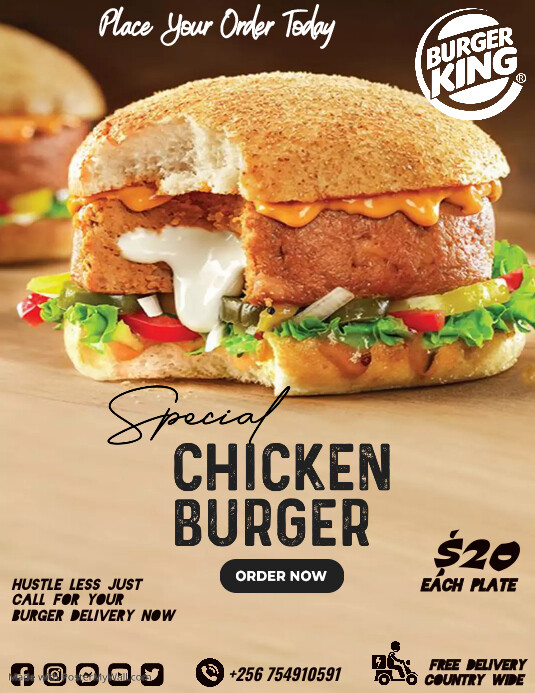 Copy of burger poster | PosterMyWall