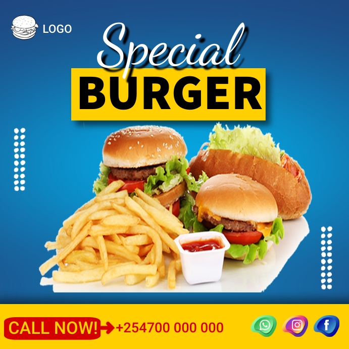 Burger poster Template | PosterMyWall