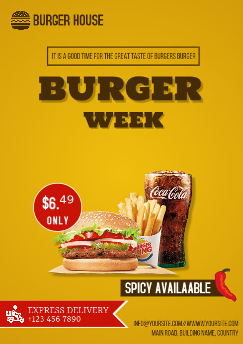 Burger Poster Template | PosterMyWall