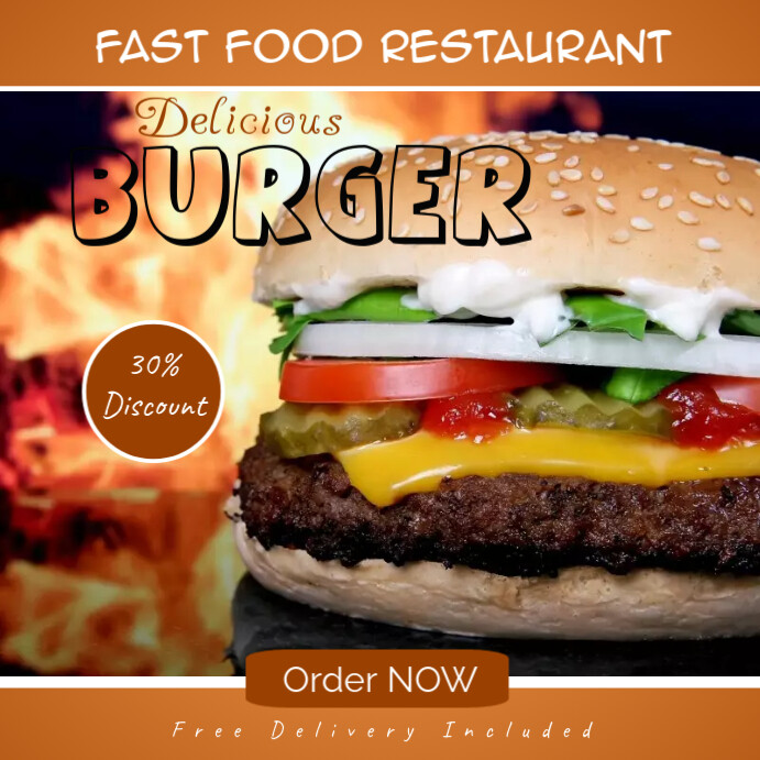 BURGER POSTER Template | PosterMyWall