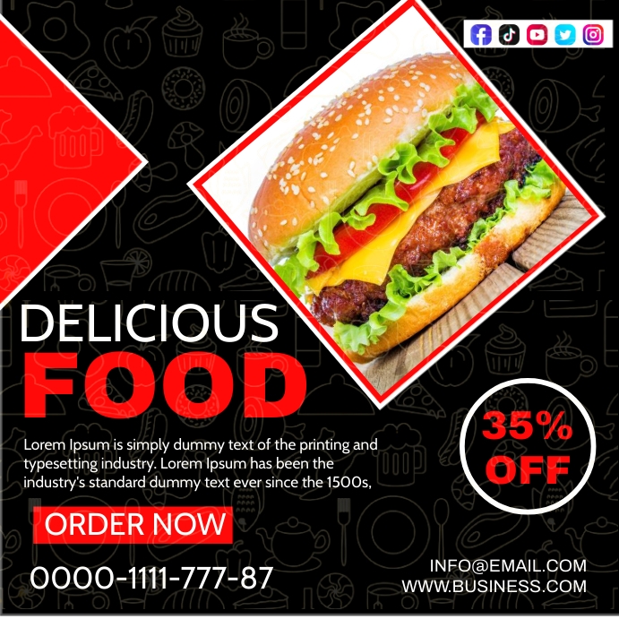 burger poster template | PosterMyWall